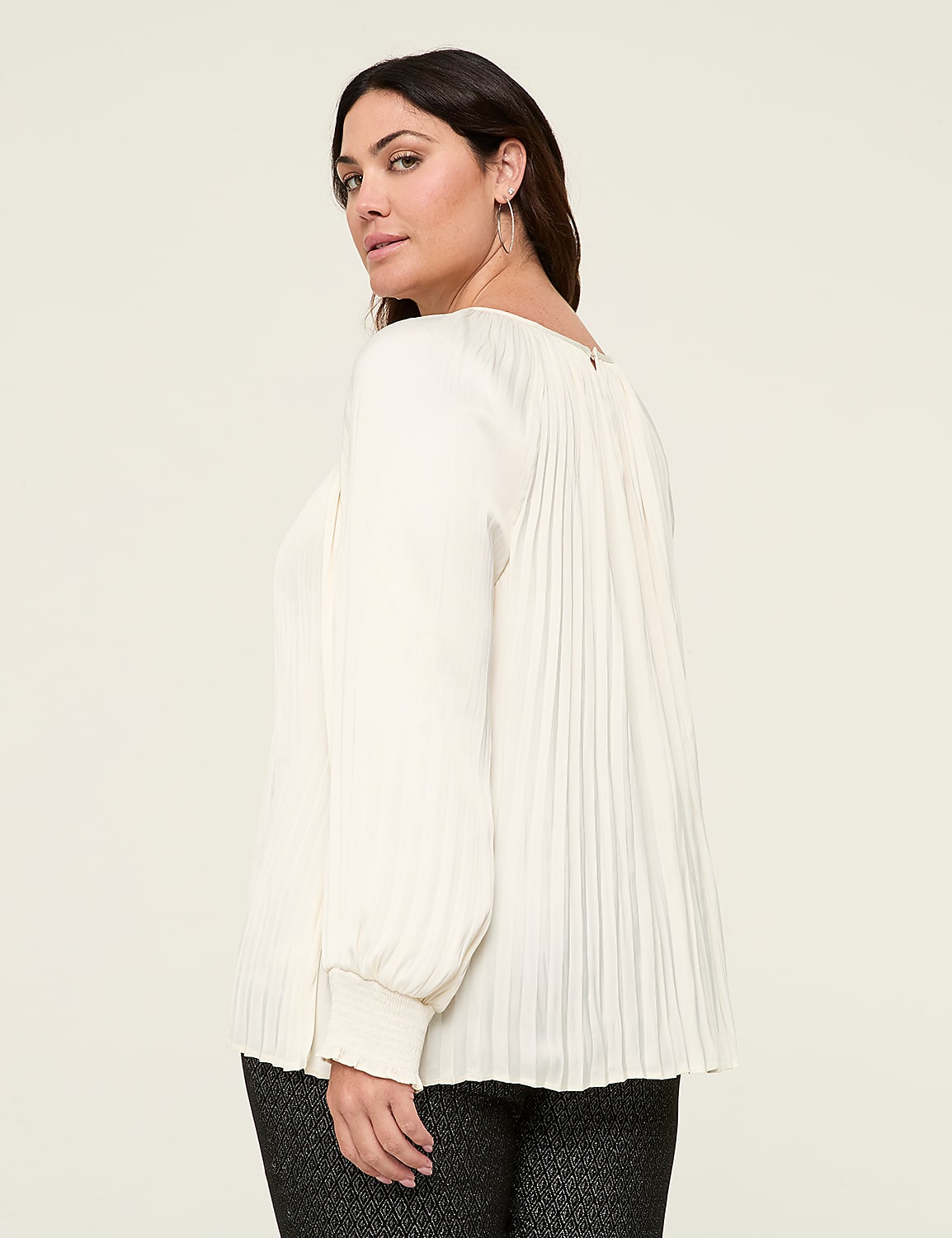 Swing Pleated Blouse | LaneBryant
